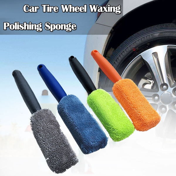 Portable Microfiber Wheel Tire Rim Brush Car Wheel Wash Cleaning for ...