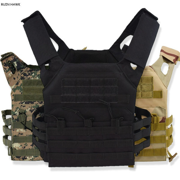 600D Encryption Polyester Tactical Military Vest Adjustable Lightweight ...