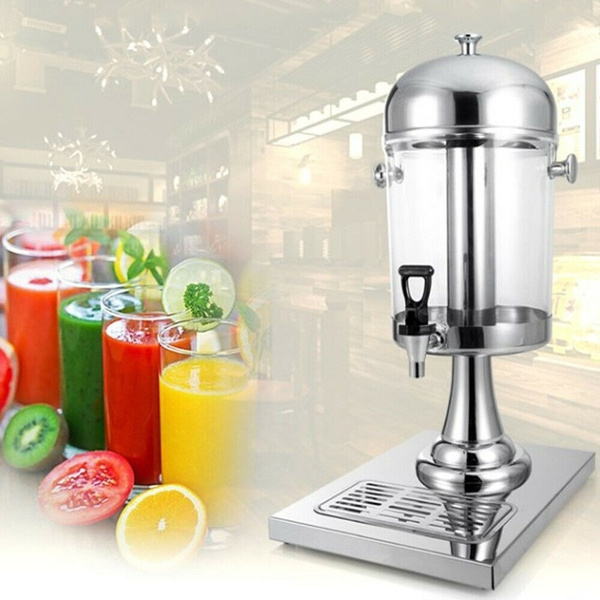 8L Juice Drink Dispenser Beverage Buffet Machine Cooler Orange Juice ...