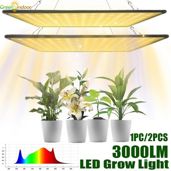 GREENSINDOOR Full Spectrum Led Lights Ultra-thin Power Saving Grow ...