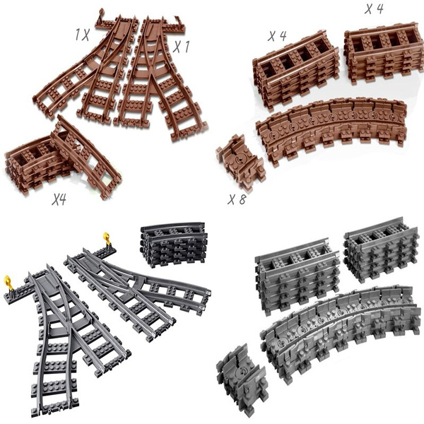 60205 7896 City Train Track Rail Straight railes rieles curvos figura ...