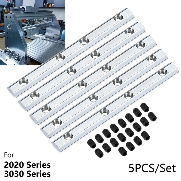 5Pcs M5x6mm/M6x8mm Straight Line Connector Aluminum Extrusion Profile ...