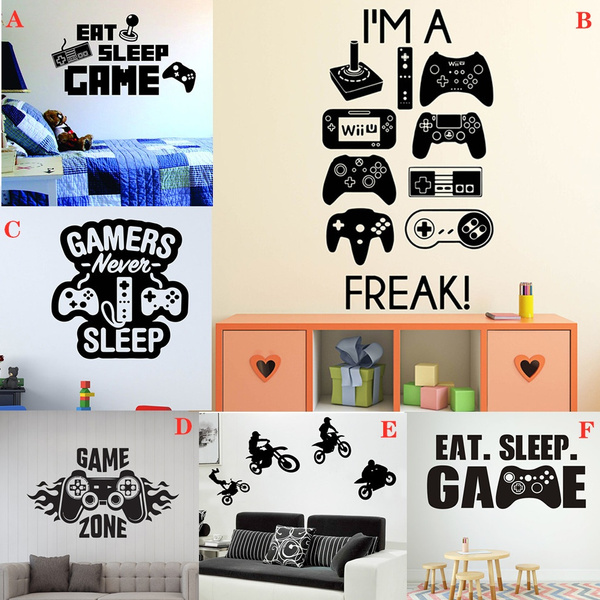Explosion Game Stickers Gamer Wall Stickers Children's Room Decorative ...