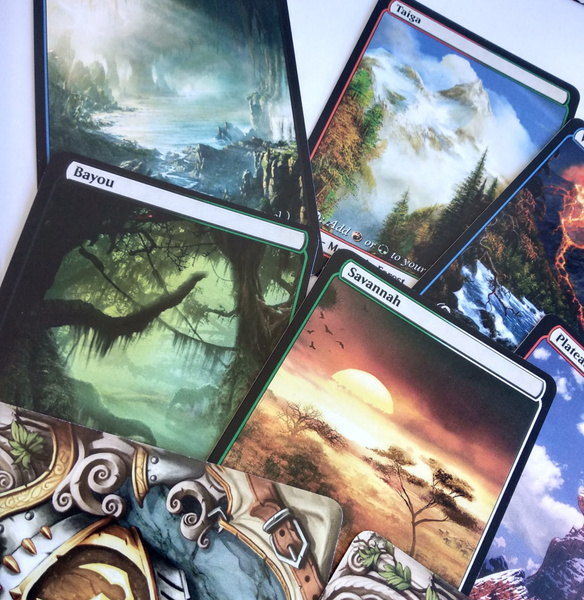10 Dual Lands Full Art TIERRAS DOBLES PACK Magic mtg altered art | Wish