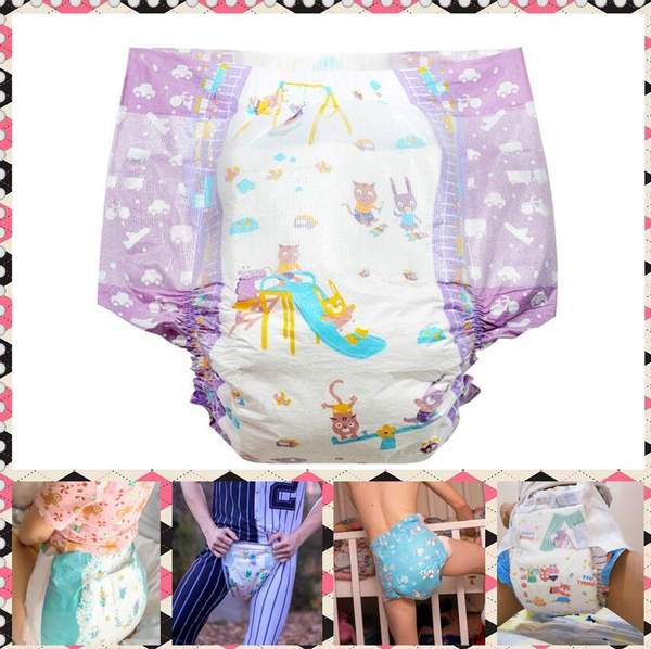 hot selling popular abdl diapers 7 patterns week rainbow ddlg adult ...