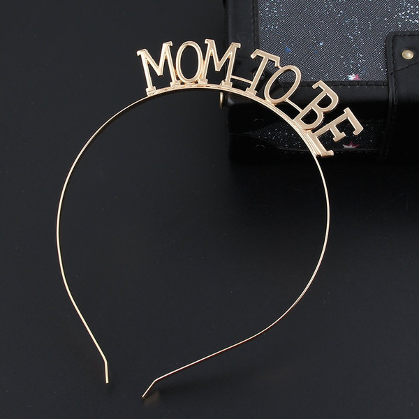Silver Rose Gold Mom To Be Tiara Crown Headband for Baby Shower Boy ...