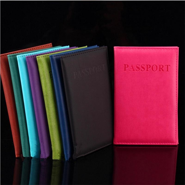 Fashion Faux Leather Passport Cover Travel Bag Case Holder ID Storage ...