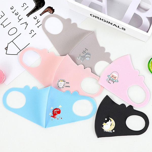 Random Colors Cartoon Child Masks Anti-Dust Anti-fog Kid Mouth Face ...