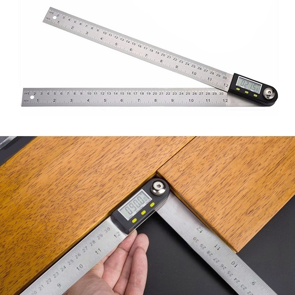 300mm 12 inch digital protractor angle ruler 200mm 8 inch angle finder ...