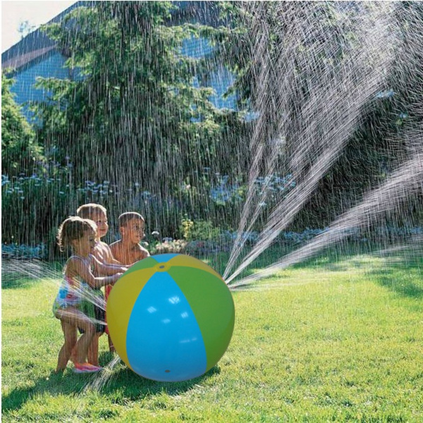 Summer water spray beach ball inflatable water spray ball outdoor play ...