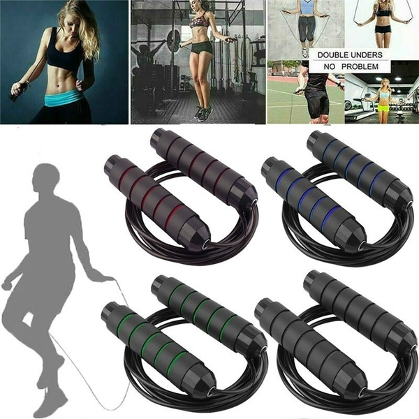 Unisex Jump Rope Tangle-Free with Ball Bearings Rapid Speed Jump Rope ...
