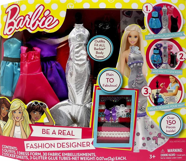 Barbie Be a Fashion Designer Doll Dress Up Kit | Wish