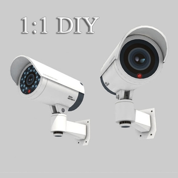 DIY Paper Model Props 3D Paper Model Fake 1: 1 CCTV HD Security ...