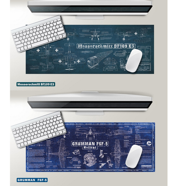 High Quality World War II Fighter internal structure main body Mousepad ...