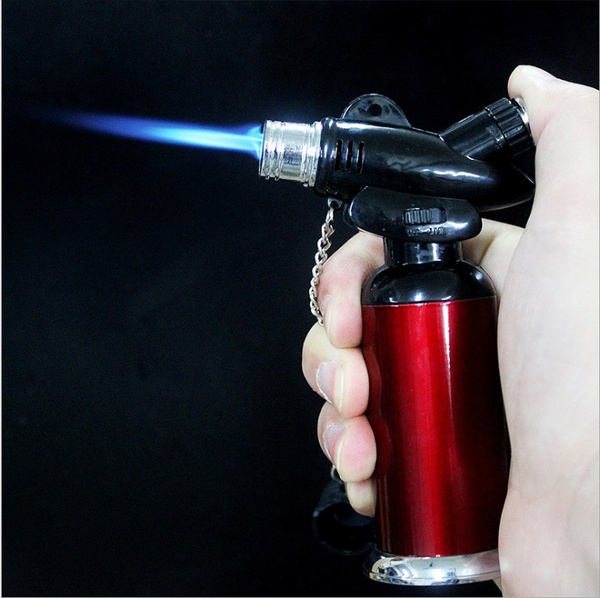 Nozzle Torch Turbo Lighter Blue Flame Jet Lighters Spray Gun Butane ...