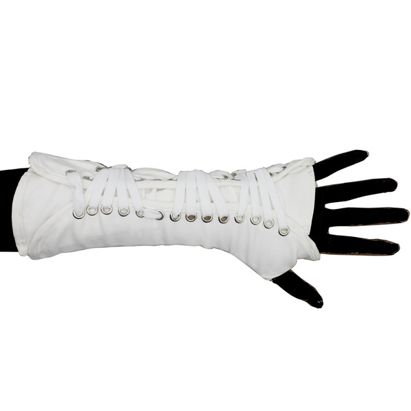 Michael Jackson Fingerless Glove Classic MJ BAD Jam Punk Armbrace ...