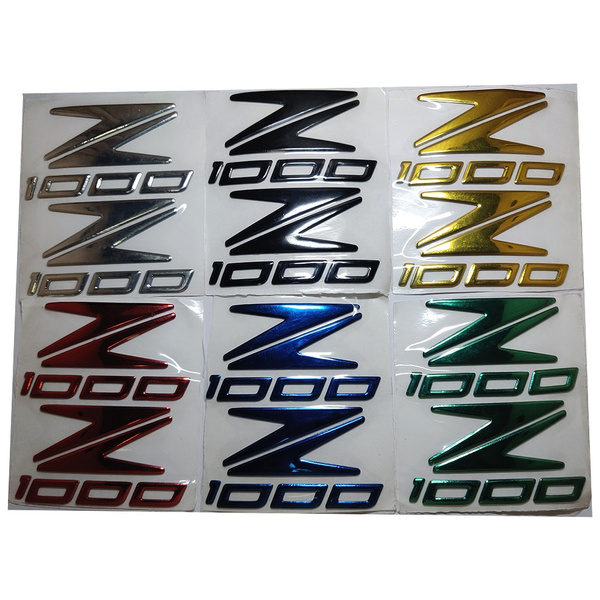 Motorcycle 3D Emblem Badge Decal Tank Wheel Z1000 Sticker Soft ...