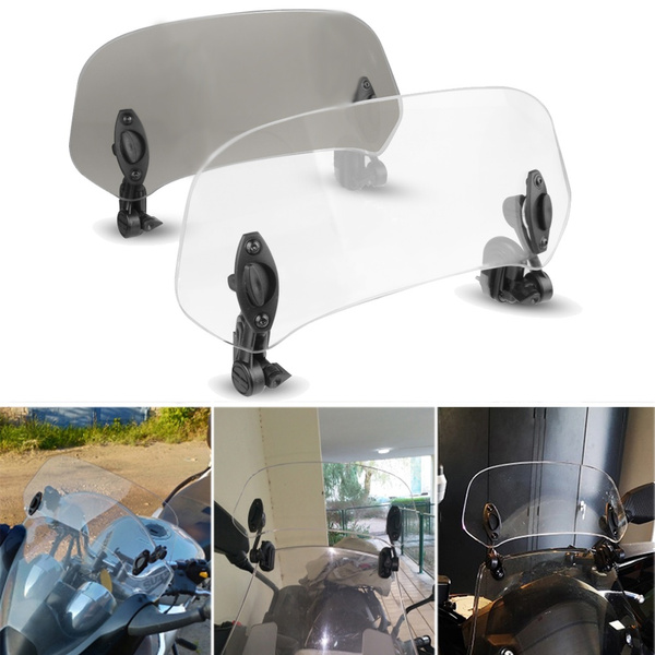 Motorcycle Risen Adjustable Wind Screen Windshield Spoiler Air ...