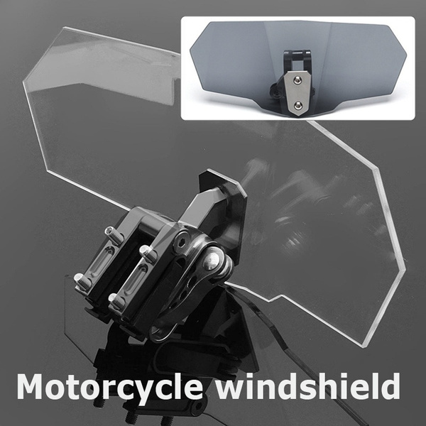 Universal Motorcycle Adjustable Windshield Windscreen for yamaha bmw ...