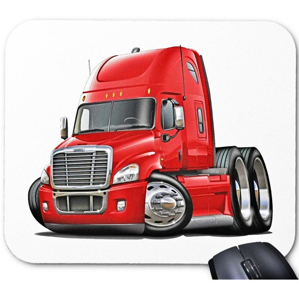 Freightliner Cascadia Red Truck Mouse Pad | Wish Freightliner Cascadia Red Truck Mouse Pad | Wish