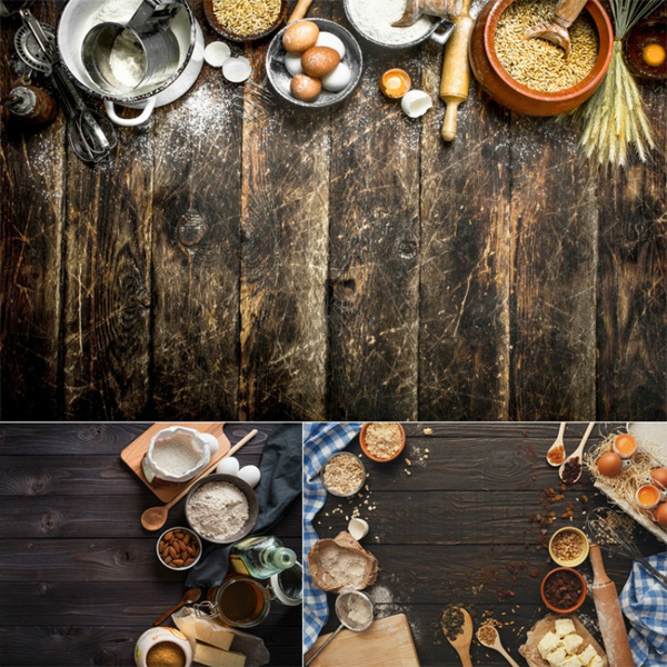 Photography Backdrop Cloth Wooden Floor Texture Food Shooting Product ...