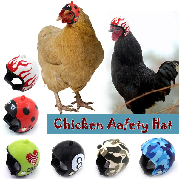 Pets Funny Chicken Safety Hat Protection Chicken Helmet Hen Hard Hat ...
