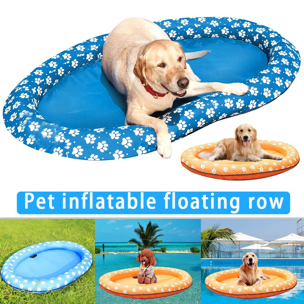 Dog Swimming Pool Water Toys Floating Rafts Inflatable Pet Pool Float ...