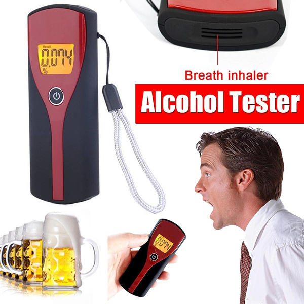 Portable Digital Alcohol Breath Tester Handheld Blowing Alchol Analyzer ...