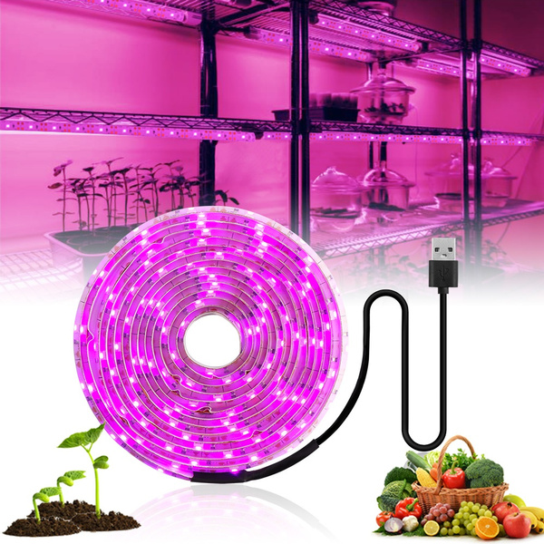 LED Grow Light Full Spectrum 5V USB Grow Light Strip 2835 LED Phyto ...