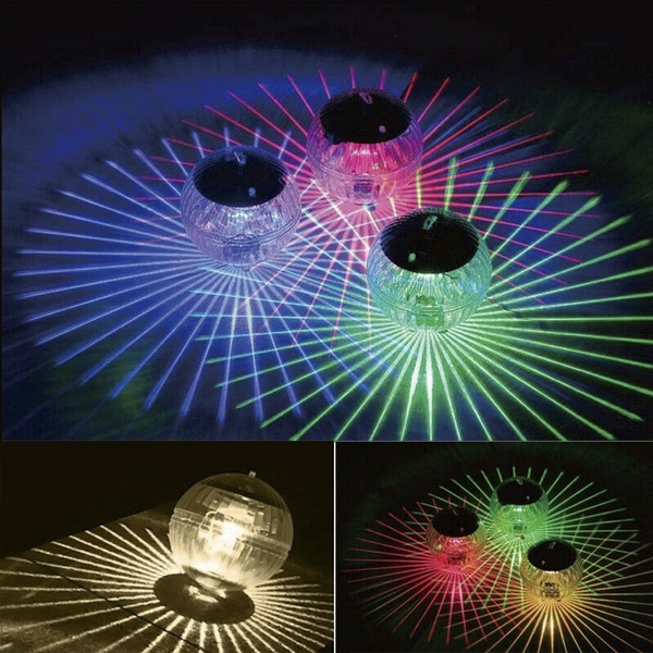 Outdoor Solar LED Floating Lights Swimming Pool Color Change Ball ...