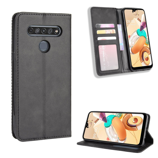Anti-Drop Premuim PU Leather Business Case for LG K51S K50S K41S K51 ...
