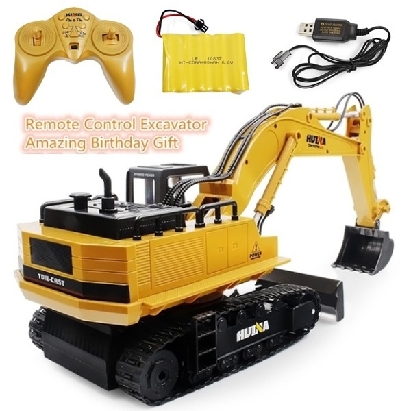 2.4 G RC Truck Excavator Alloy Backhoes Bulldozer Remote Control Digger ...