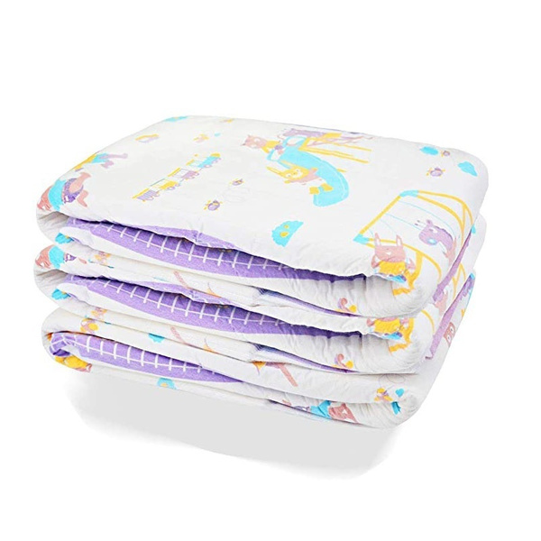 3 Pcs ABDL Adult Diaper Elastic Waist Lovely Print Patterns Adult Baby ...
