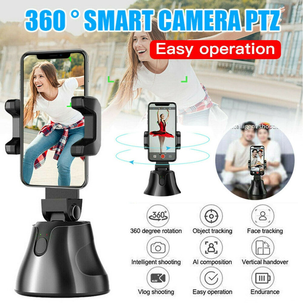 2020 New Portable 360 Rotation Auto Face Tracking Object Tracking vlog ...