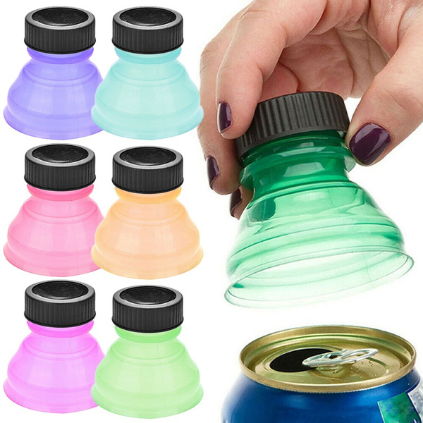 Reusable Plastic Beer Water Dispenser Lid Protector Bottle Top Soda ...