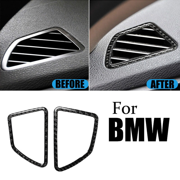 Real Carbon Fiber Auto Dashboard Air Outlet Decorative Frame Sticker ...