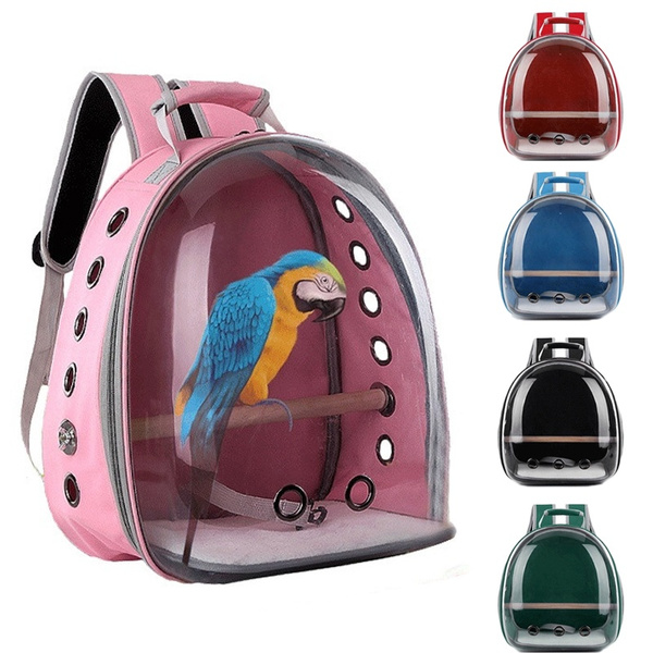 Pet Parrot Carrier Bag Space Capsule Transparent Breathable Outdoor ...