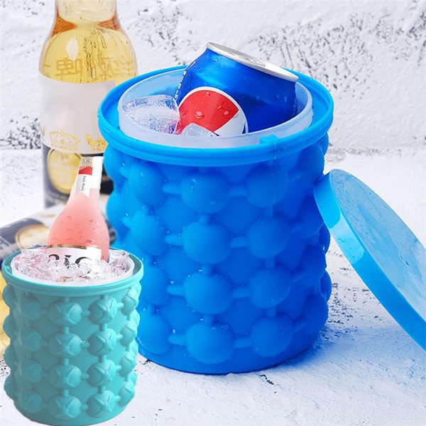 2021 New Portable Silicone Ice Bucket Drink Champagne Beer Bottle Bar ...
