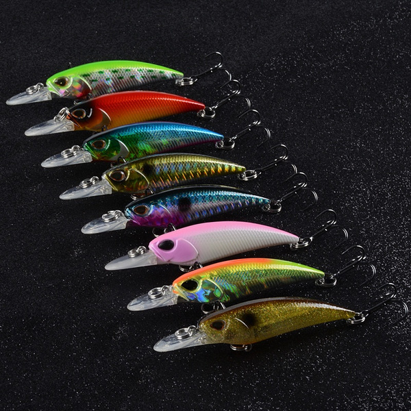 1 Pcs 75mm 5.2g Bionic Minnow Fishing Lure High-end Sinking Bait 8 ...