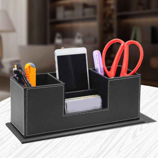Office Study Supplies Storage Tube Pen Holder Combination Storage Box ...
