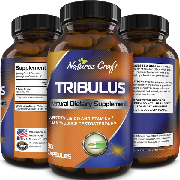 Tribulus Terrestris 1300mg Body Building Testosterone Boost Men Natural ...