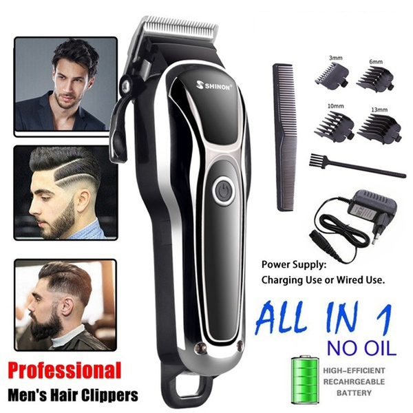 2020 New Cord/cordless Professional Hair Clipper Electric Hair Trimmer ...