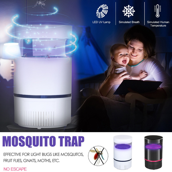 USB Mosquito Trap Safe Suction-Type Bugs Killer Quiet Plug&Use Indoor ...