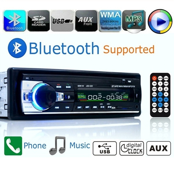 12V Universal Bluetooth Car Radio Stereo MP3 Audio Player Bluetooth ...