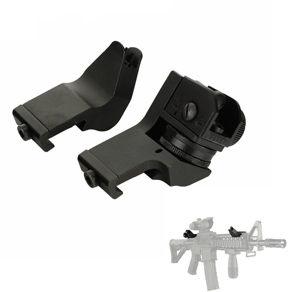 Front And Rear 45 Degree Offset Hunting Tactical Rapid Transition BUIS ...