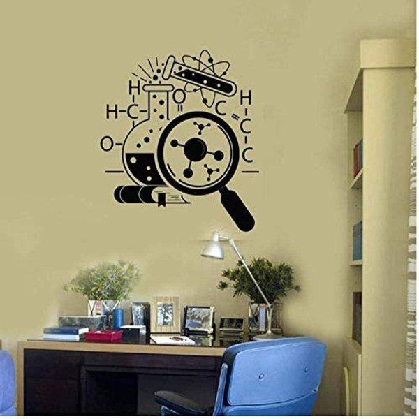 Chemistry Scientist Art Sticker Wallpaper Teen Bedroom Movable Home ...