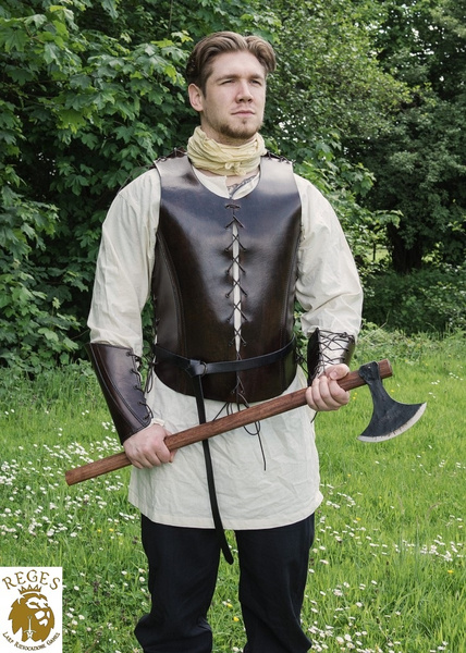 Original Leather Torso Armour with Front Lacing Armor Cuirass Harness ...