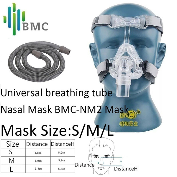 3 Size BMC-NM2 Nasal Mask with Headgear Silicone Gel Cushion for CPAP ...