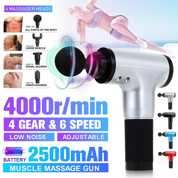 4000r/min 4 head 6 Speed Fascia gun electric muscle Upgrade Percussion ...