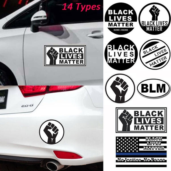 14 Types 2020 Black Lives Matter Vinyl Decorative Car Sticker ...